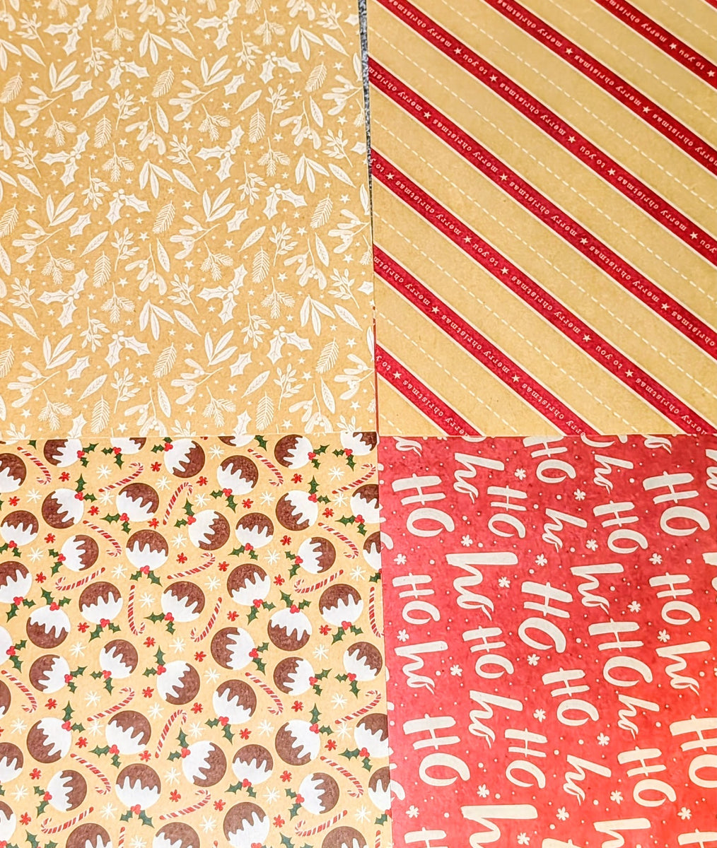 Christmas Wrapping Paper (8 Sheets) - Traditional – Cards Delights
