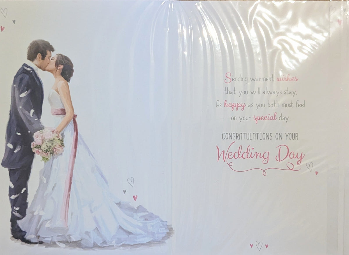 Wedding Day - Couple Kissing – Cards Delights